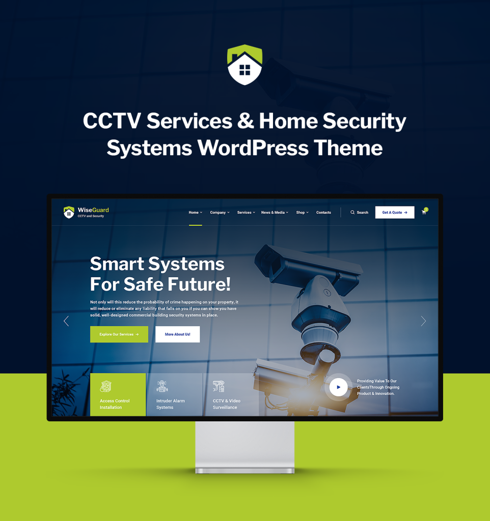 WiseGuard - CCTV and Security Systems WordPress Theme - 7oroof