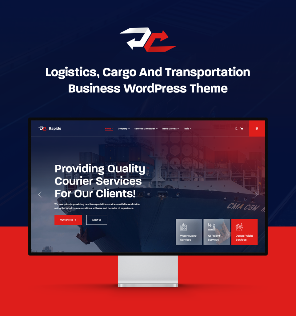 Rapido - Logistics, Cargo and Transportation WordPress Theme - 7oroof